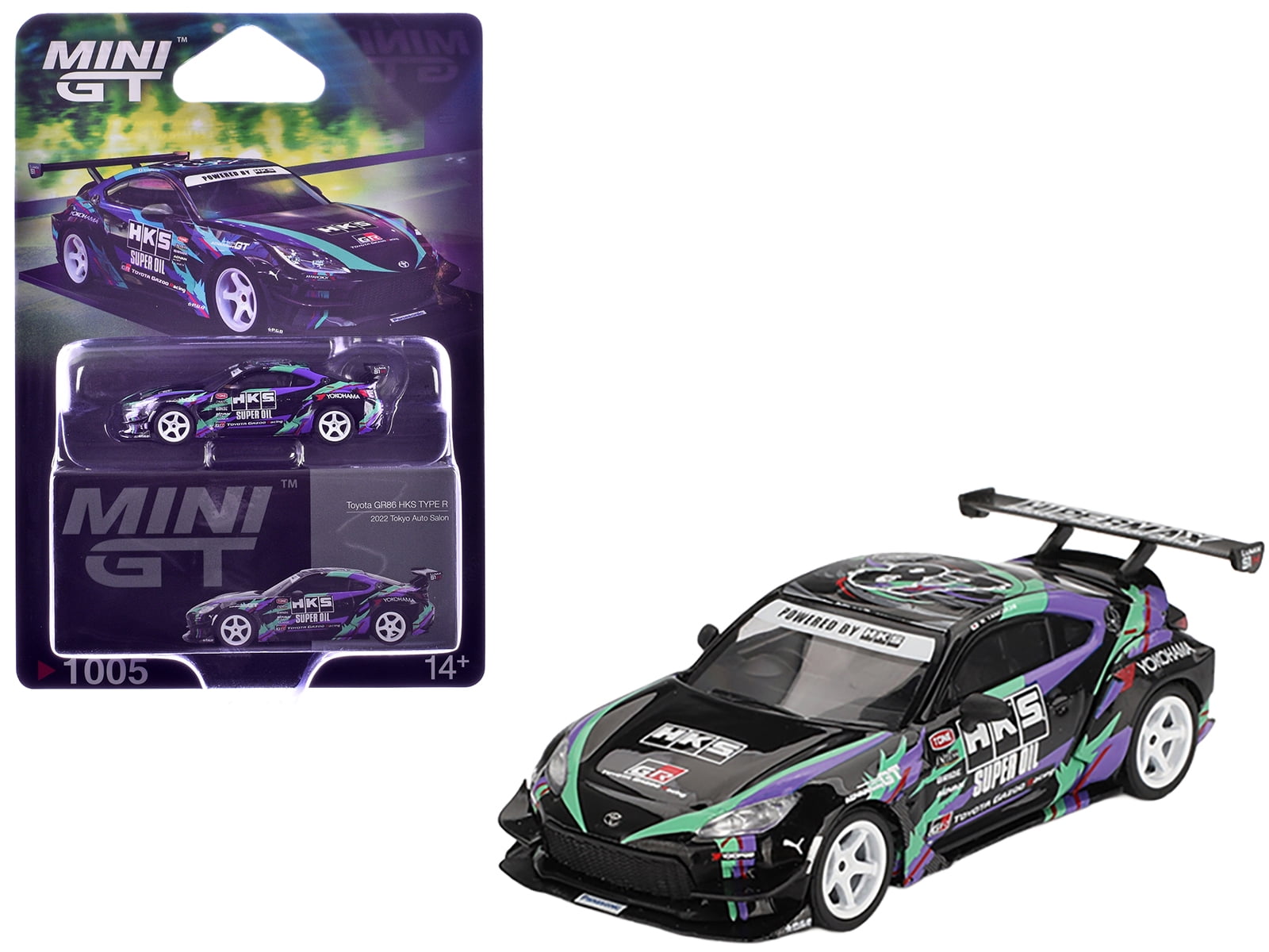 Toyota GR86 "HKS TYPE R" RHD "HKS Livery" Black with Graphics "2022 ...