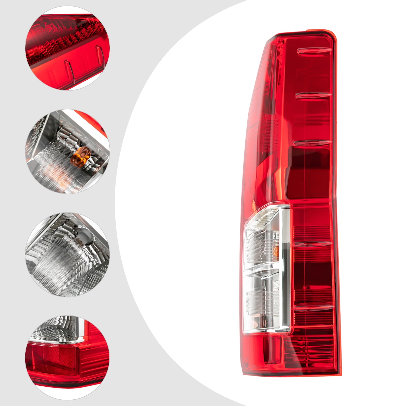 Toyota Hiace 2019-2023 Taillight Assembly, Red/Clear Lens, Halogen ...