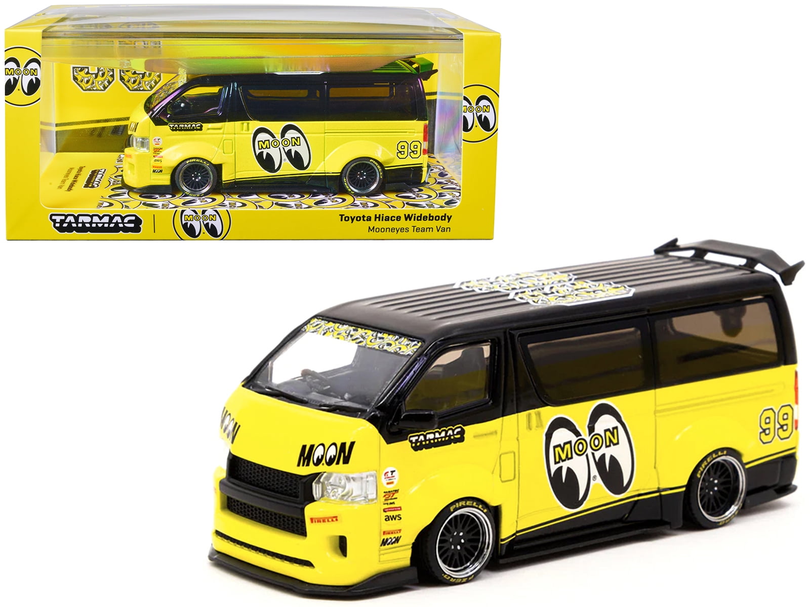 Toyota Hiace Widebody Van RHD (Right Hand Drive) #99 "Mooneyes Team Van ...