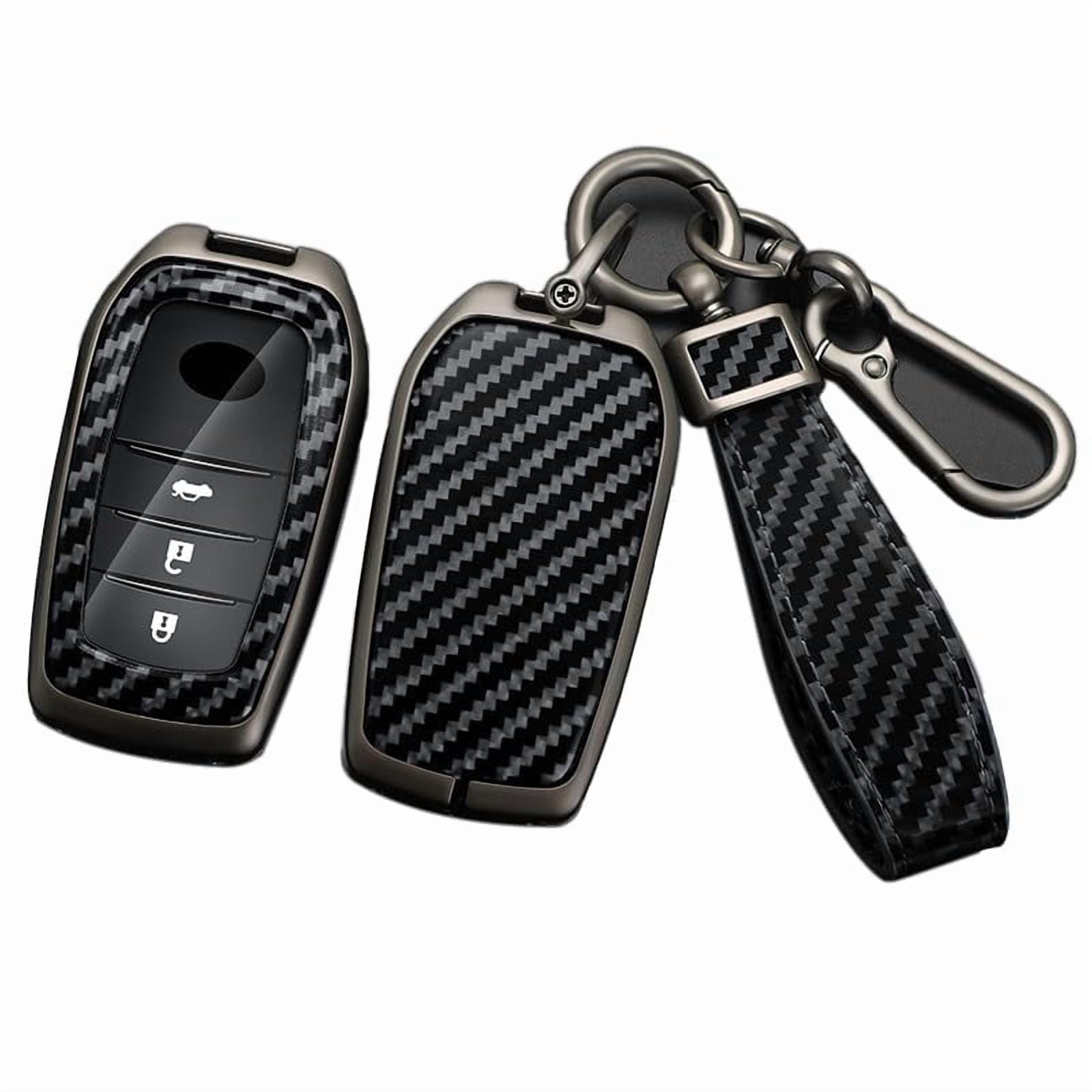 for Toyota Key Fob Cover, Carbon Fiber Texture Key Fob Case for 2025 ...