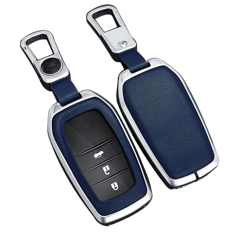 for Toyota Key Fob Cover, Leather+Zinc Alloy Key Fob Case for 2025 ...