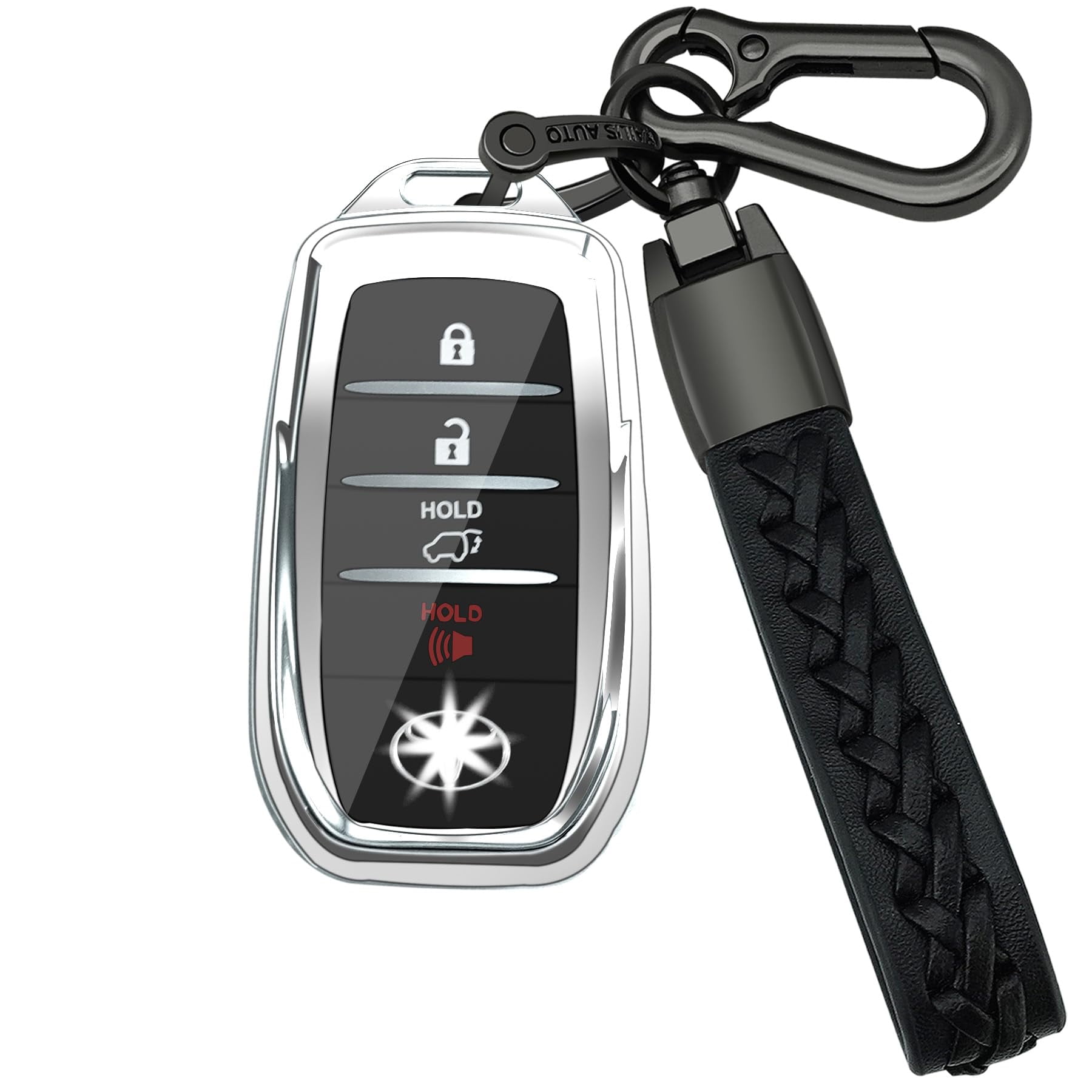 for Toyota Key fob Cover,case with chain,Tpu 360 Degree Protection Key ...