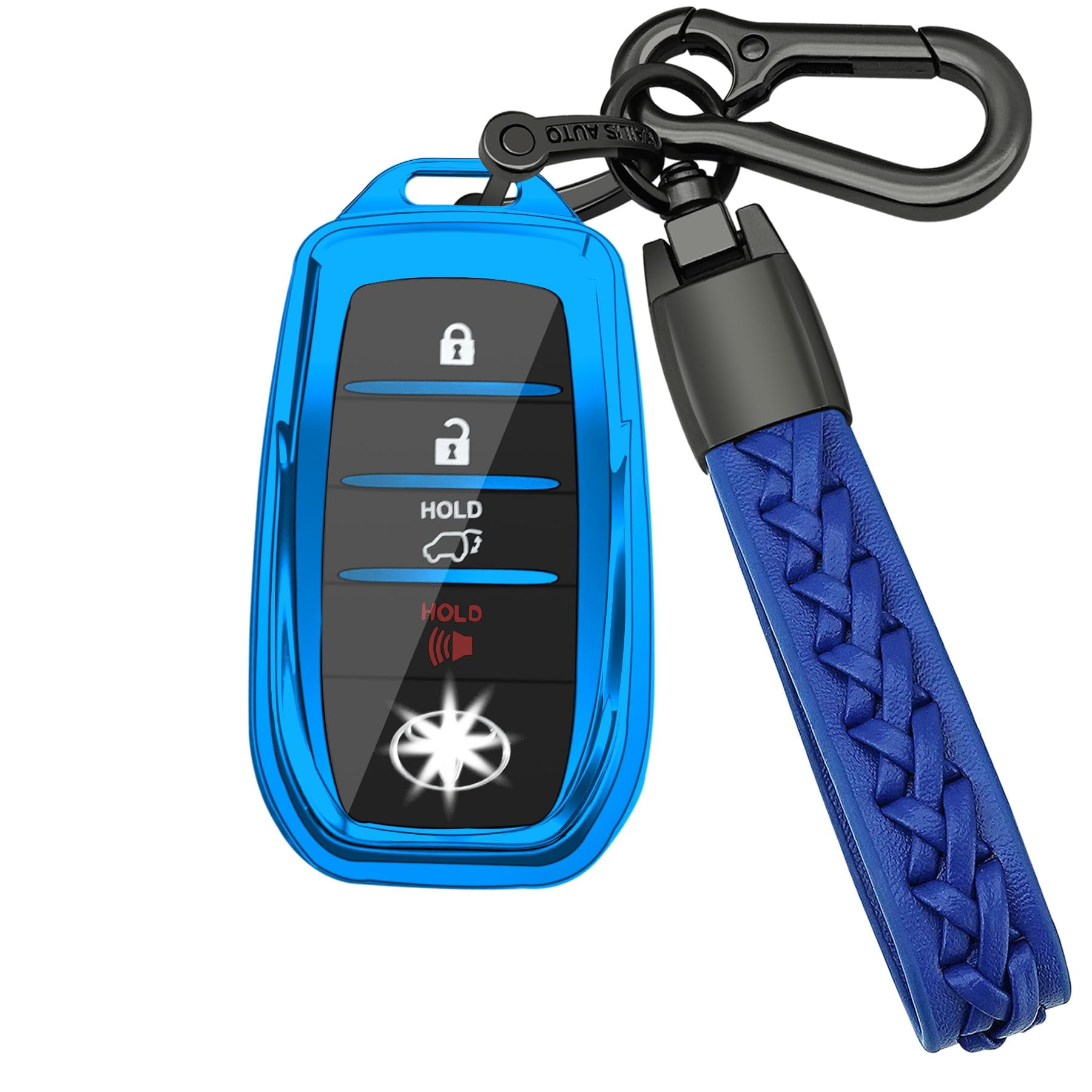 for Toyota Key fob Cover,case with chain,Tpu 360 Degree Protection Key ...