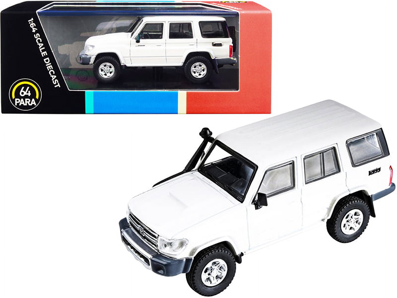 Toyota Land Cruiser 76 French Vanilla Pearl White 1/64 Diecast Model ...