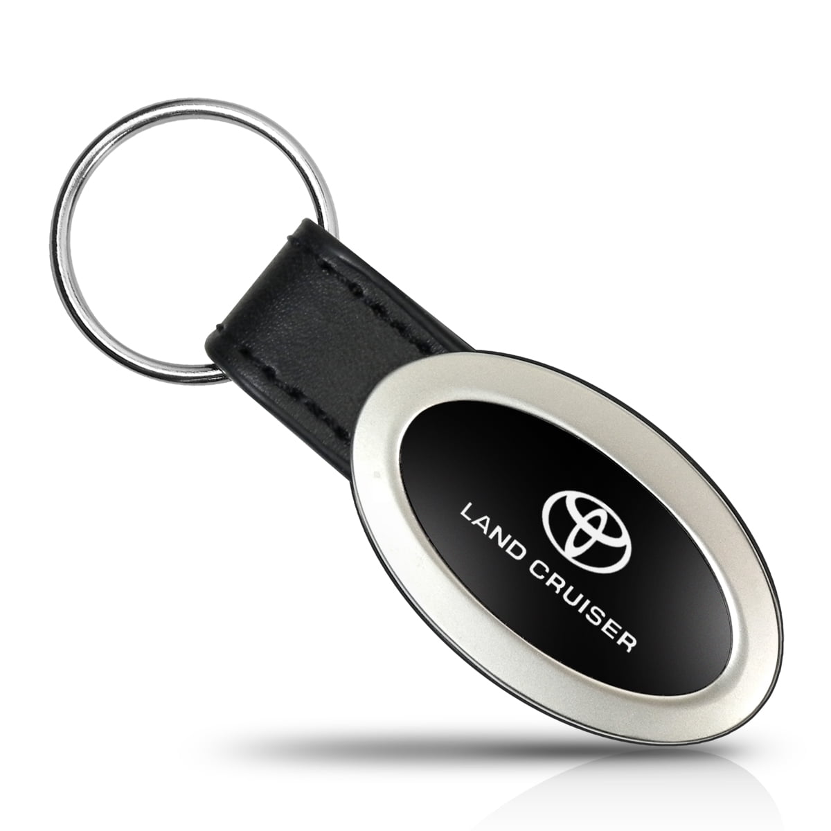 Toyota Landcruiser Oval Leather Key Chain (Black) - Walmart.com