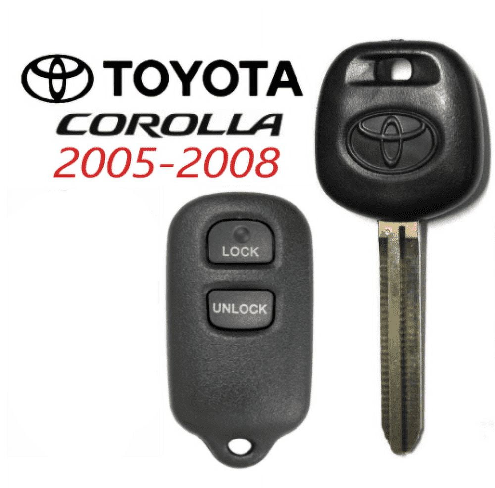 Toyota MATRIX 44D Transponder DOT Chip Key + 3 Button Remote GQ43VT14T ...