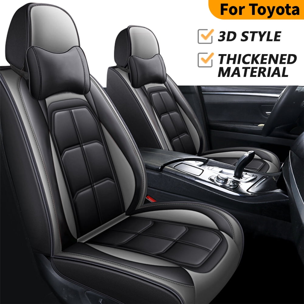 For Toyota Prius Corolla Car Seat Covers,5-Seat PU Leather Cushion ...