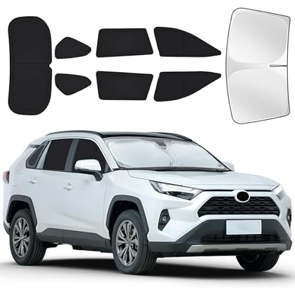 for Toyota RAV4 2019-2025 Car Window Shades, 8pcs Privacy Sun Shade Set ...