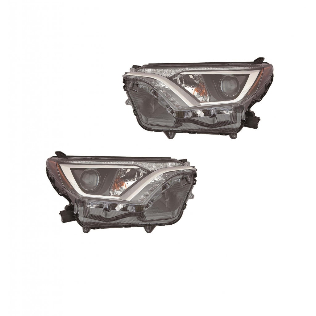 For Toyota RAV4 Hybrid Headlight Unit 2016 2017 2018 Pair Driver and ...