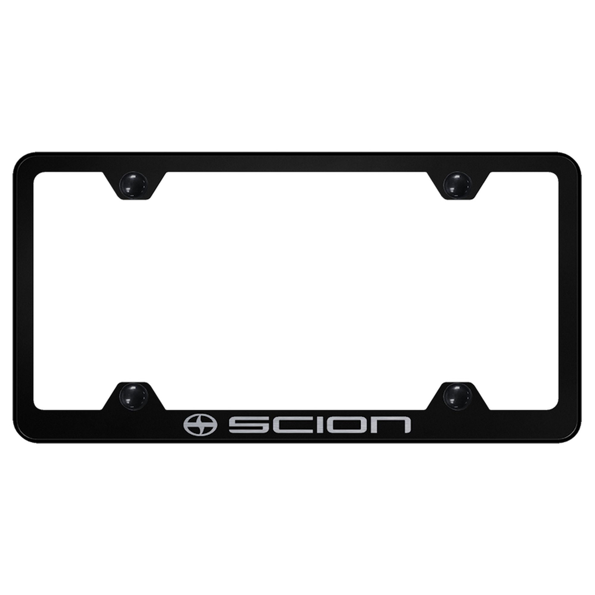 Toyota Scion Laser Etched Stainless Steel Wide Body License Plate Frame ...
