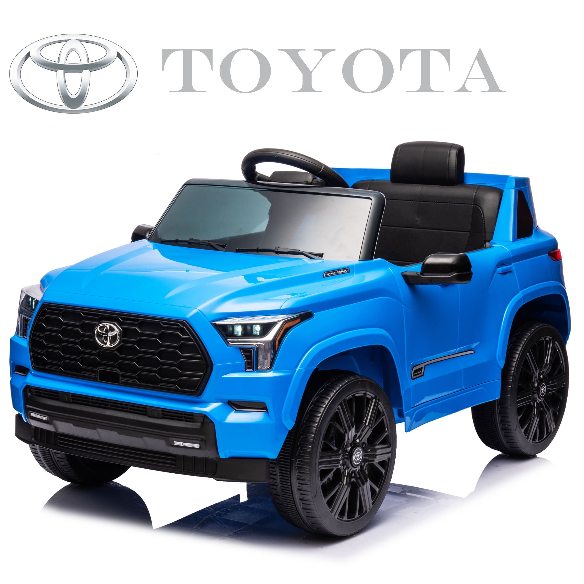 Toyota Sequoia 12V Kids Ride-On Toy with Remote, LED, Music, Bluetooth ...