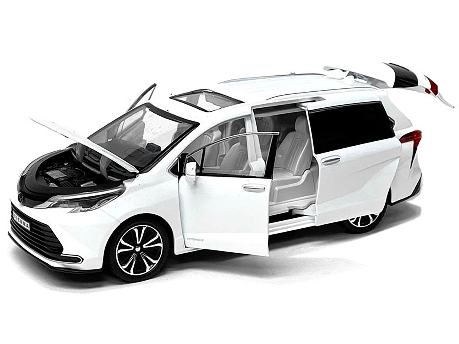 Toyota Sienna Minivan White 1/24 Diecast Model Car - Walmart.com
