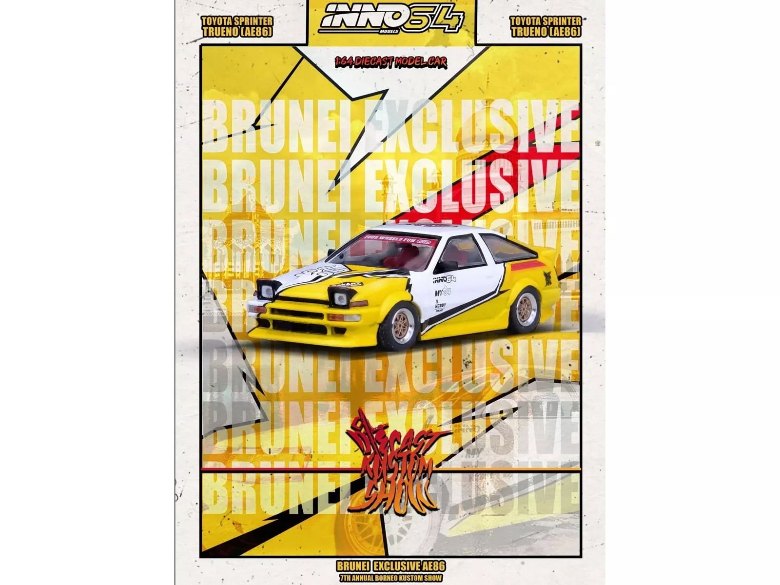 Toyota Sprinter Trueno (AE86) RHD (Right Hand Drive) "Brunei Diecast ...
