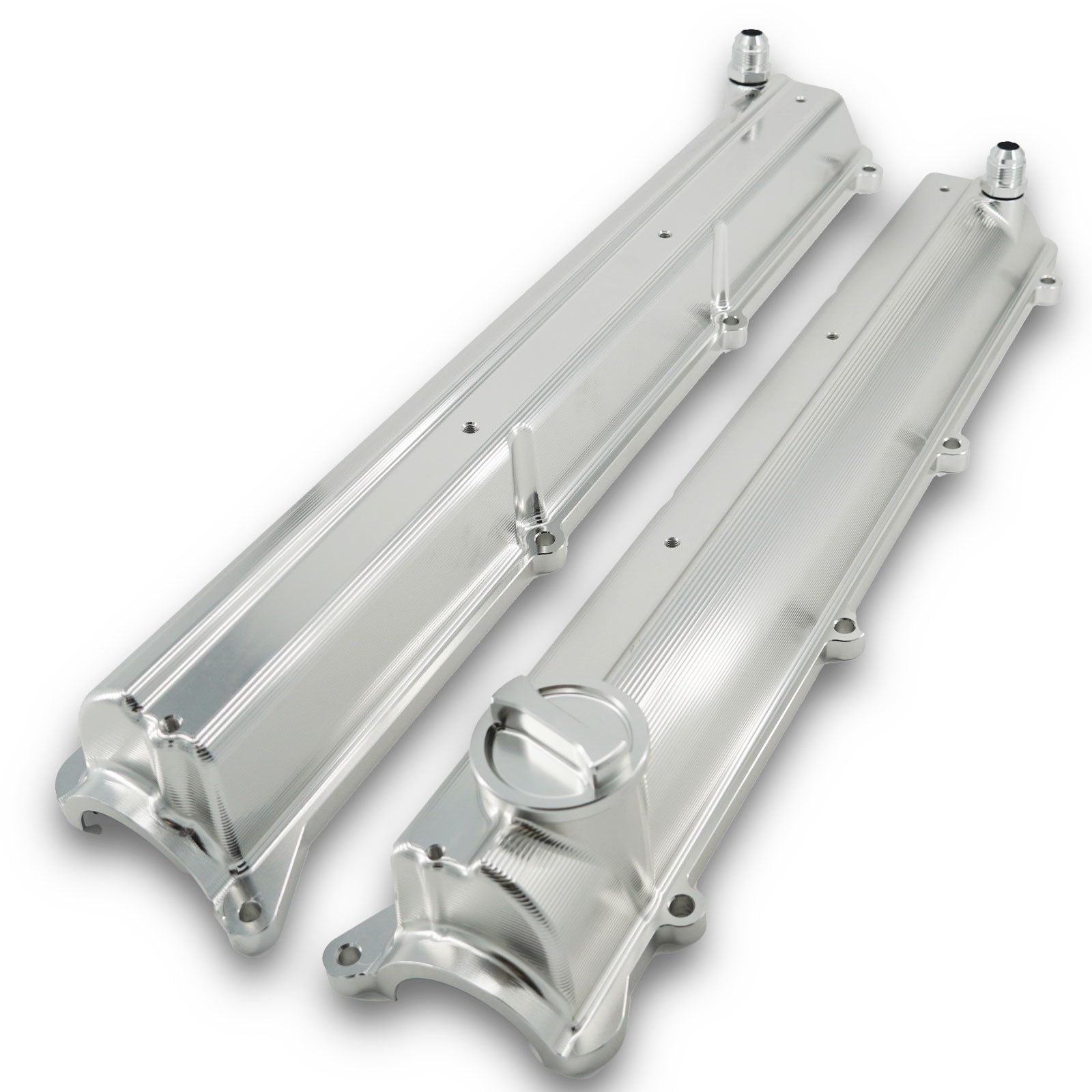 Moroso 68050 Valve Covers Tall Billet Aluminum - Black Anodized ...