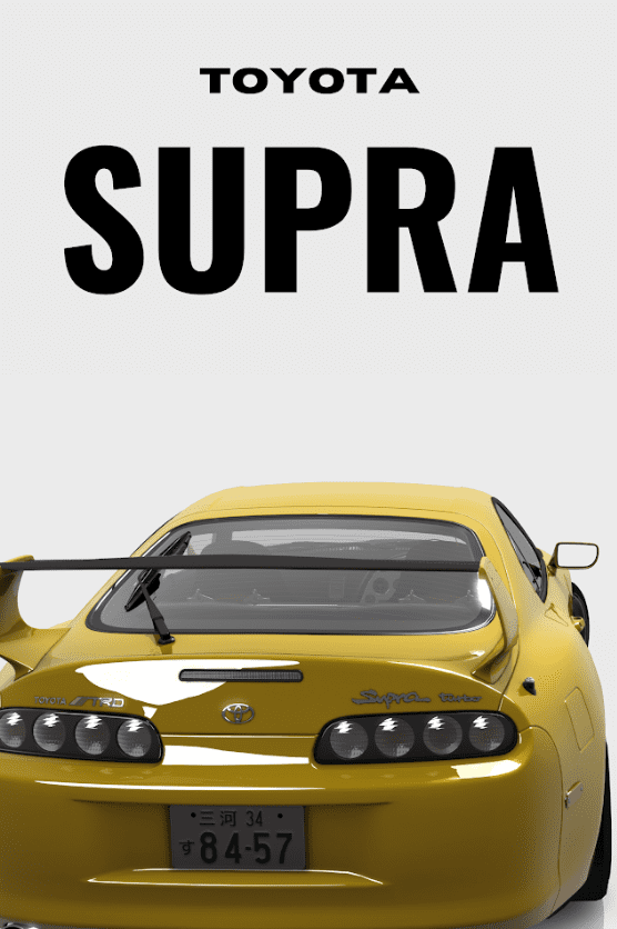 Toyota Supra MK4 Poster 24x36 - Iconic 90s JDM Turbo Legend Wall Art ...