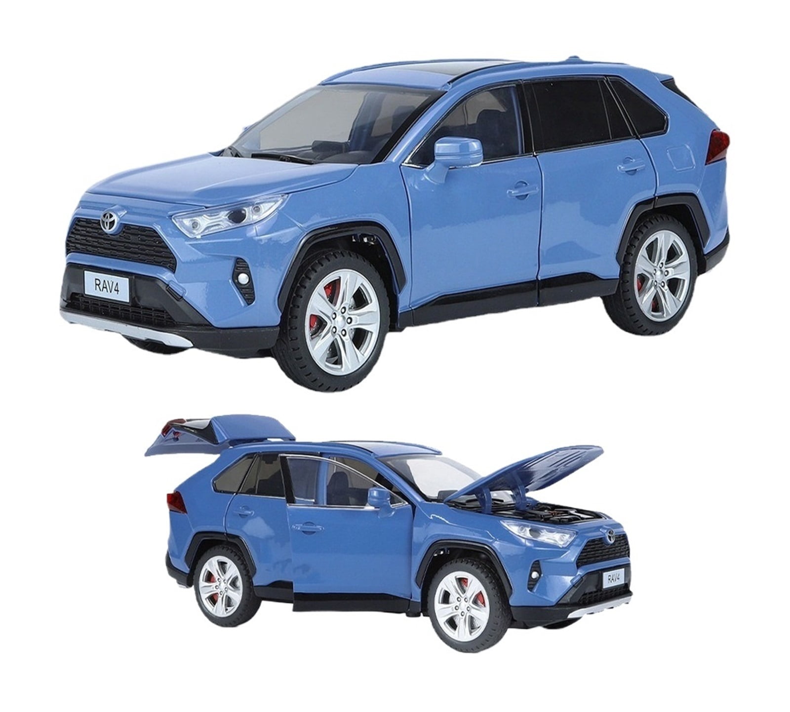 Toyota Suv Rav4 Limited Hybrid Miniature Metal Car 1/24 - Walmart.com