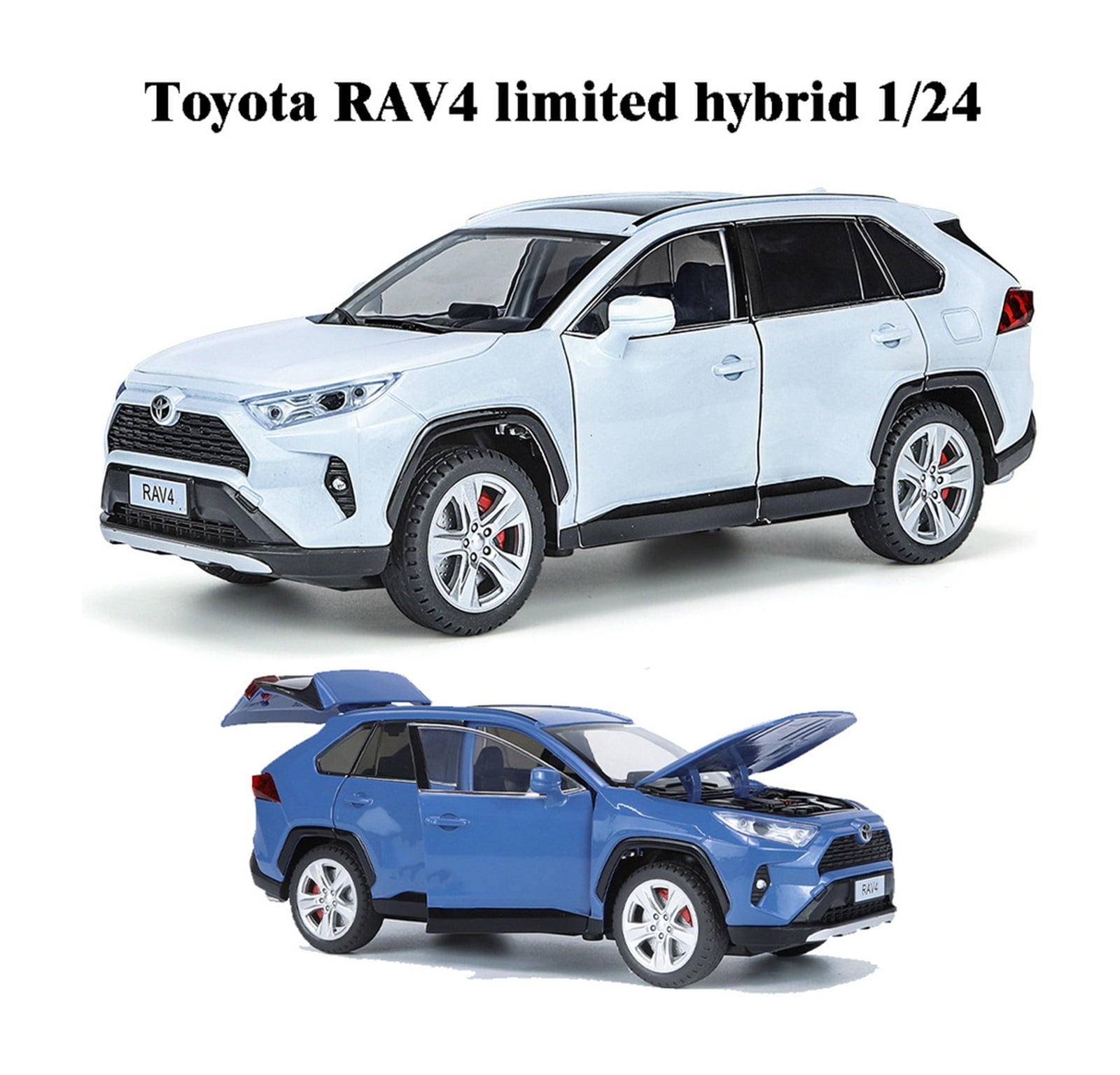 Toyota Suv Rav4 Limited Hybrid Miniature Metal Car 1/24 - Walmart.com