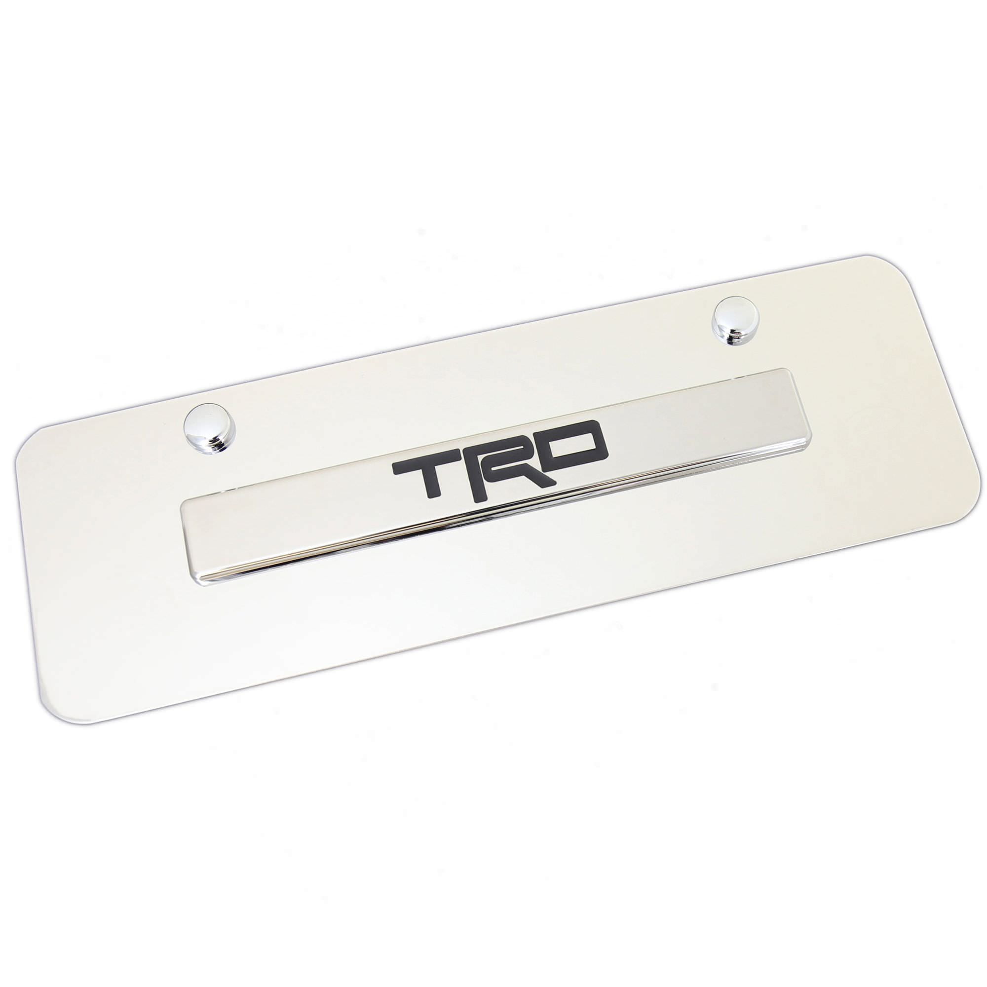 Toyota TRD Mini License Plate (Chrome) - Walmart.com