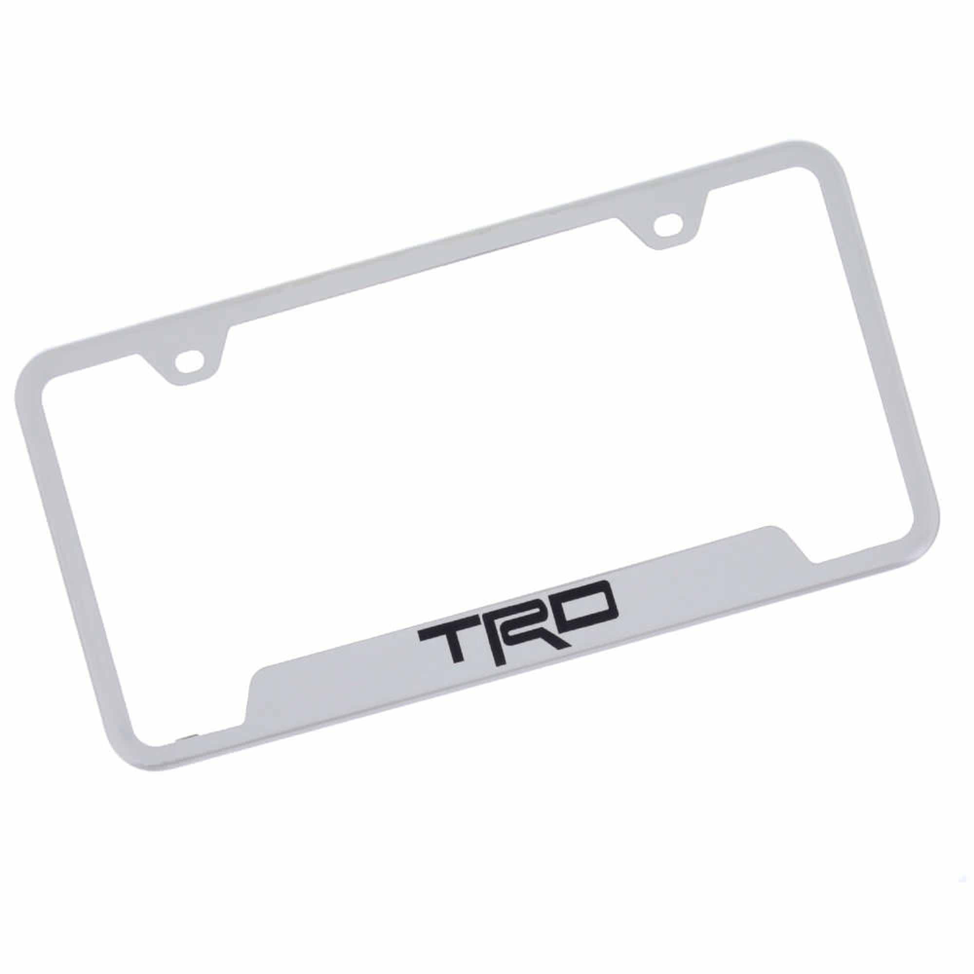 Toyota TRD Polished Steel License Plate Frame - Walmart.com