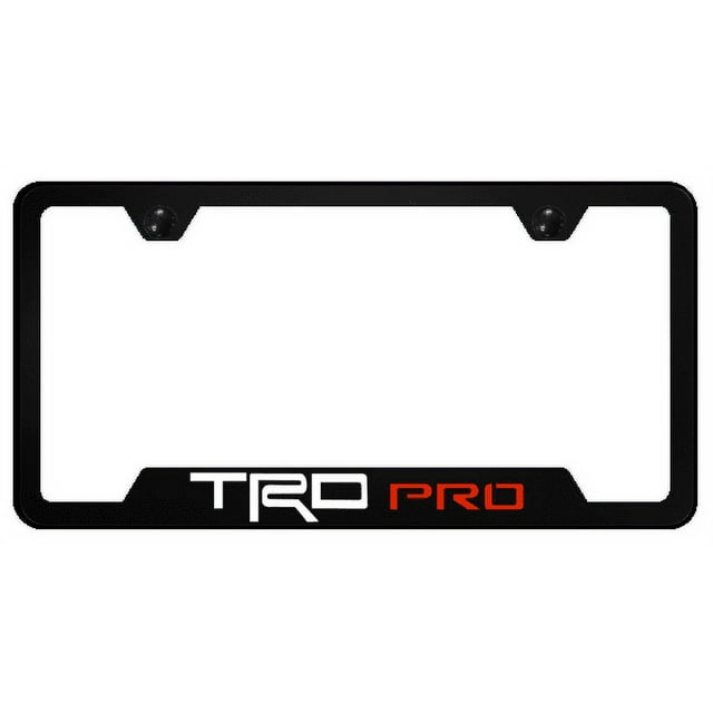 Toyota TRD Pro Logo Polycarbonate Notched License Plate Frame Official ...