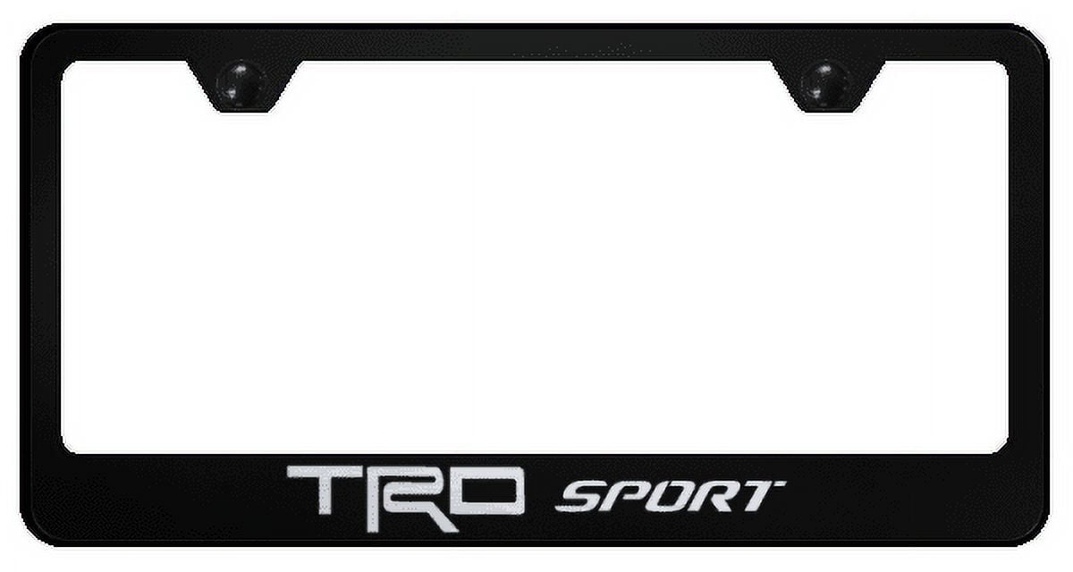 Toyota TRD Sport Logo Laser Etched License Plate Frame Black Official ...