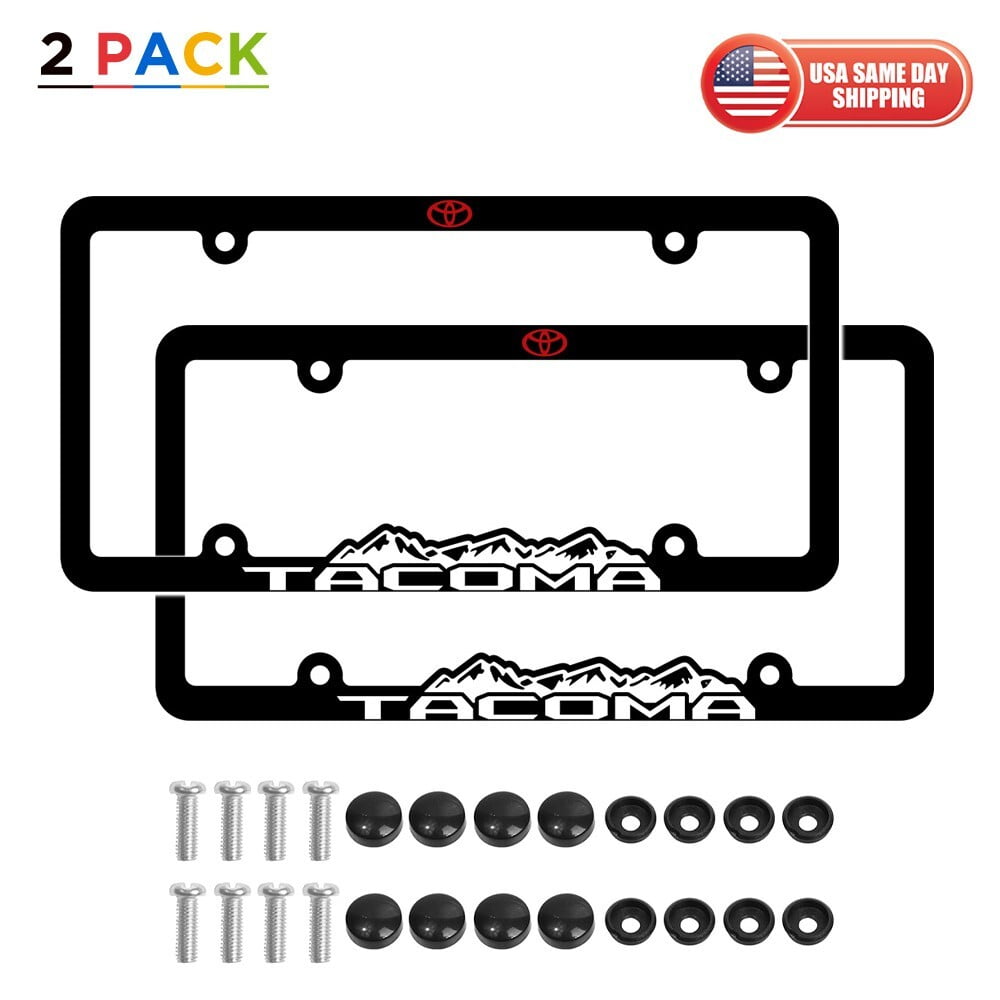 Toyota TRD Sport Mountain Tacoma Front Rear License Plate Frame Cover ...