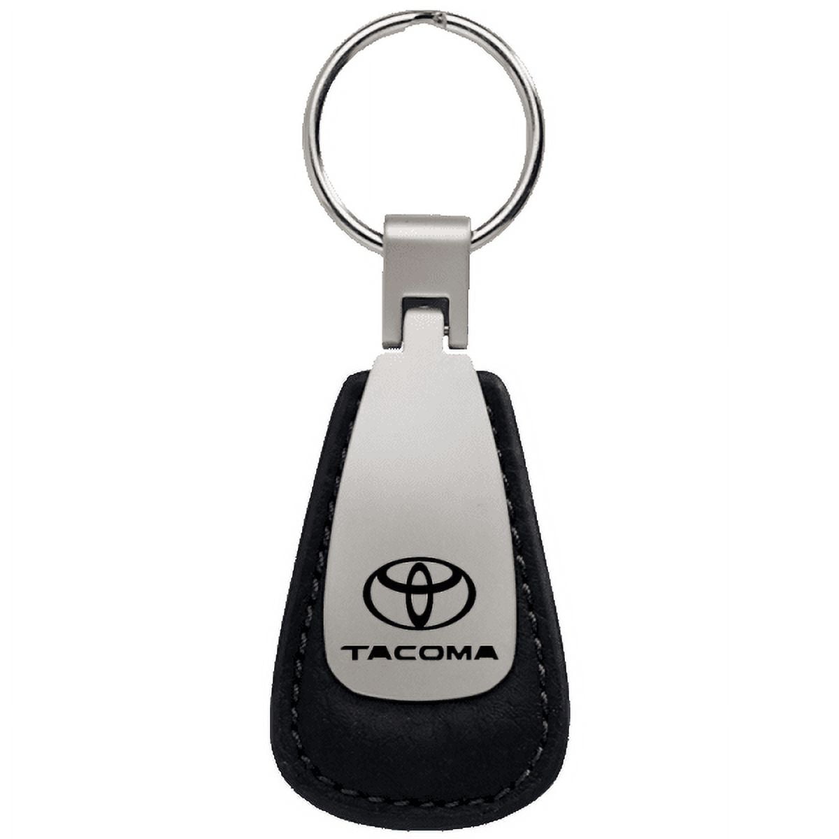 Toyota Tacoma Black Leather Teardrop Logo Key Chain Fob Ring Officially ...