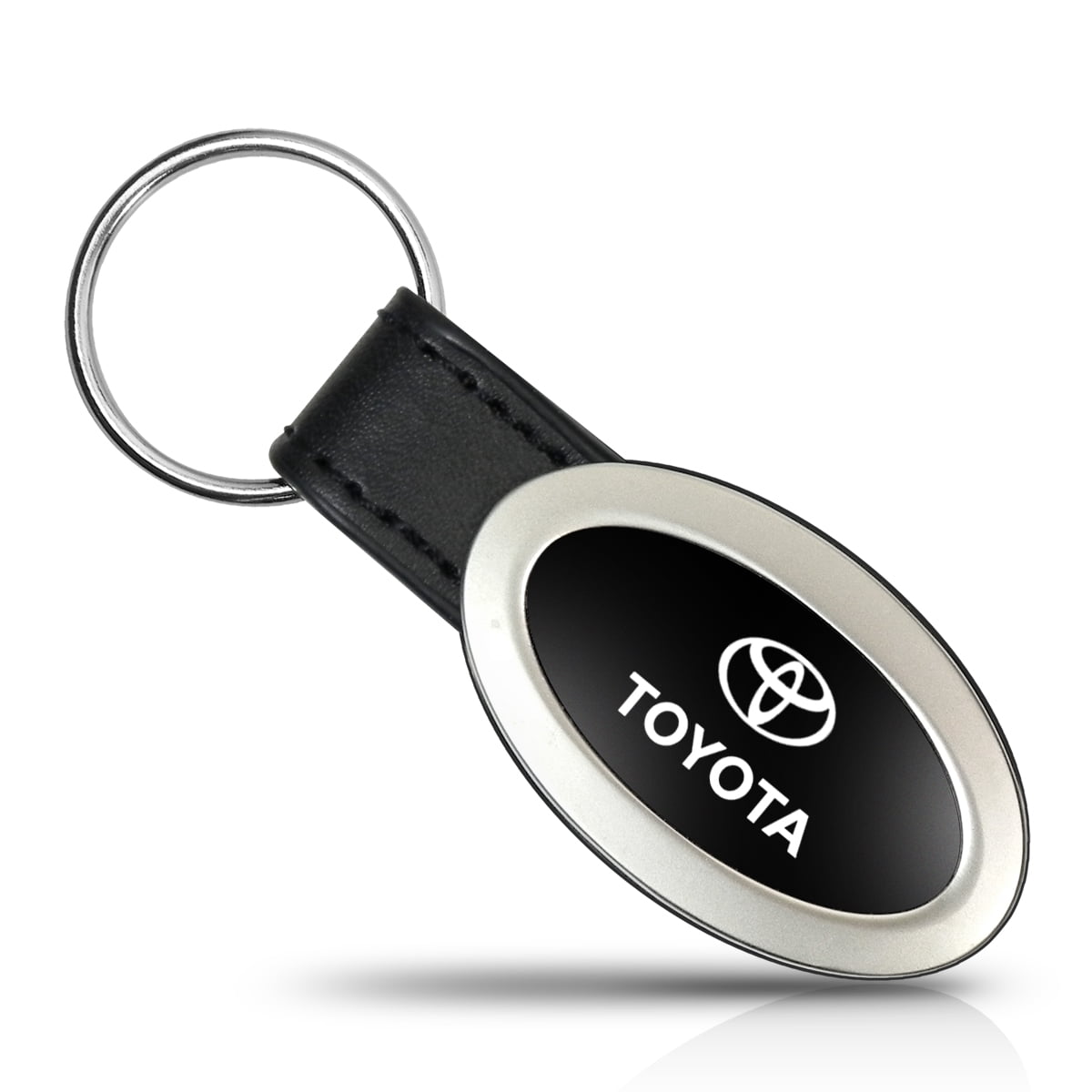 Toyota Toyota Oval Leather Key Chain (Black) - Walmart.com