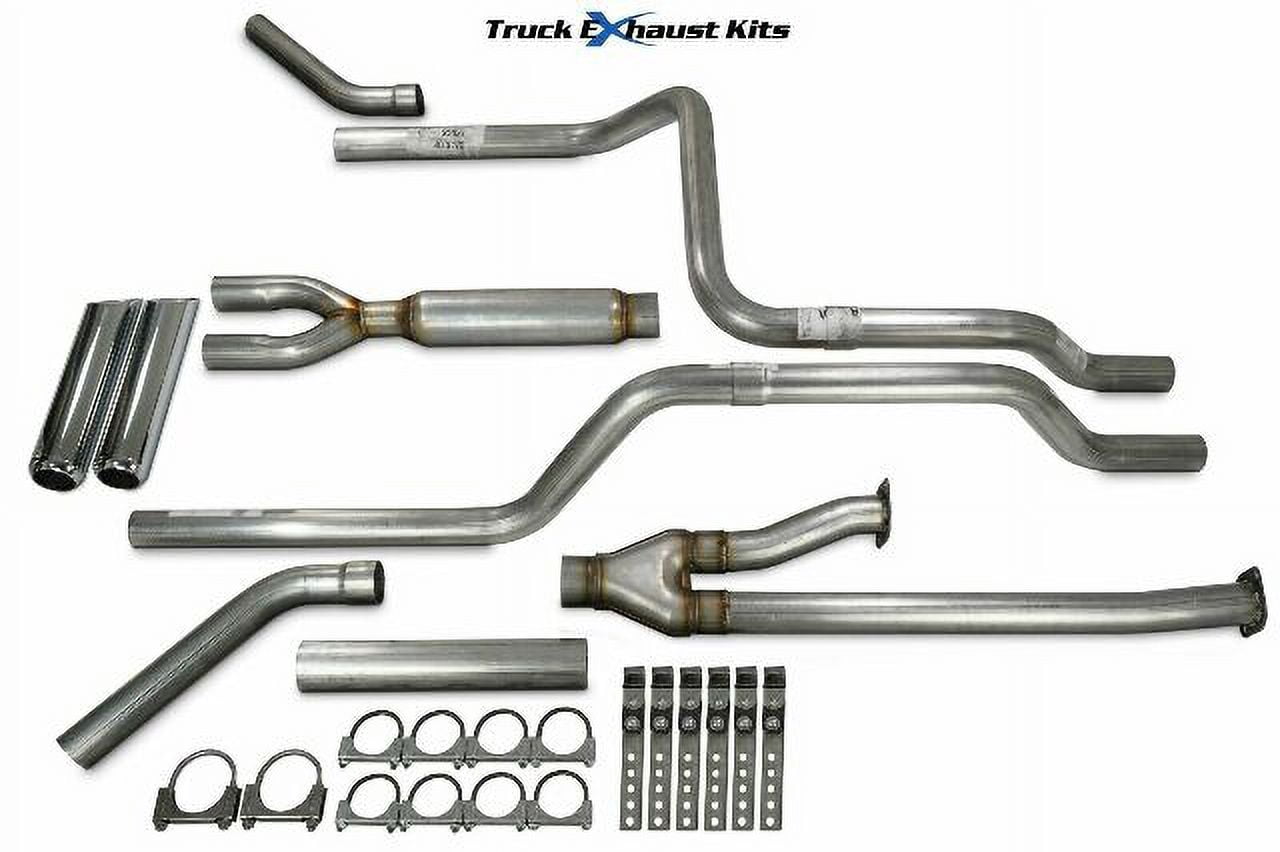 Toyota Tundra 09-13 2.5" Direct Fit Dual Exhaust Kit Glasspack Corner ...