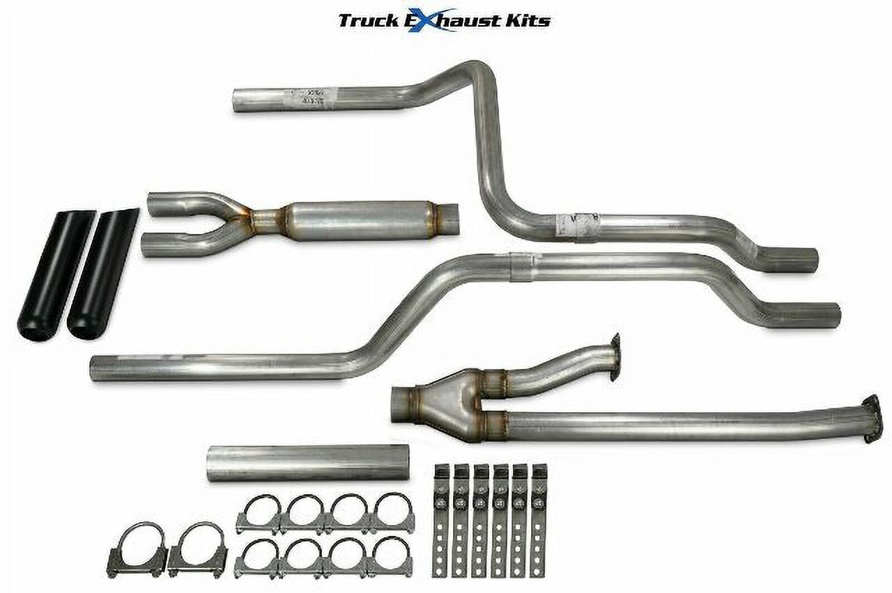 Toyota Tundra 14-21 2.5" Direct Fit Dual Exhaust Kit Glasspack Rear ...