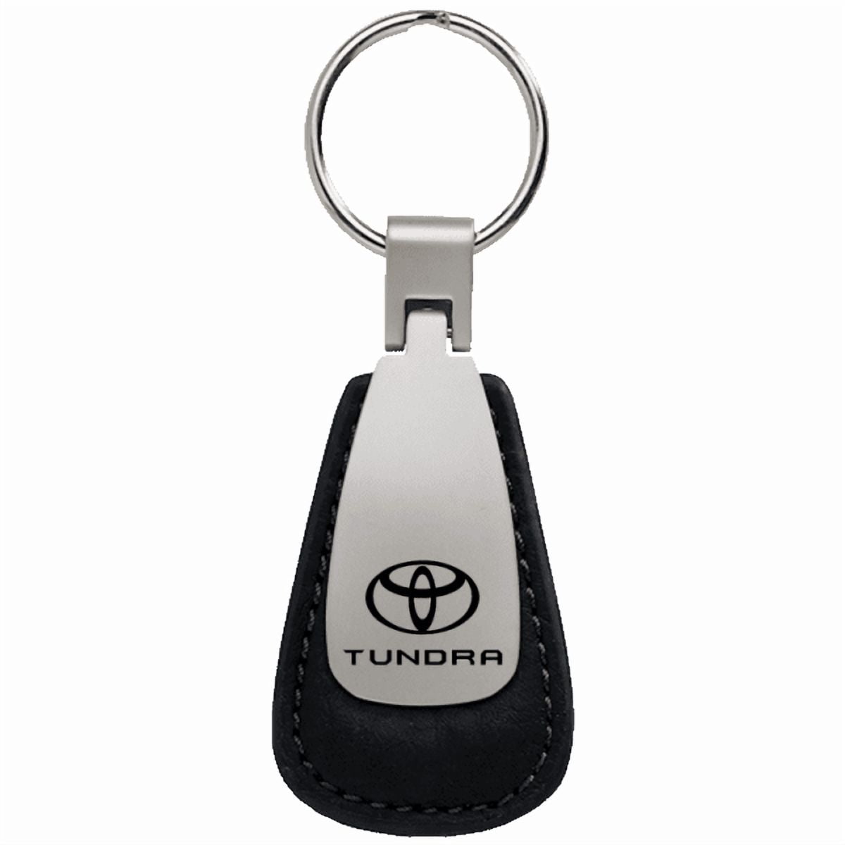 Toyota Tundra Black Leather Teardrop Logo Key Chain Fob Ring Officially ...