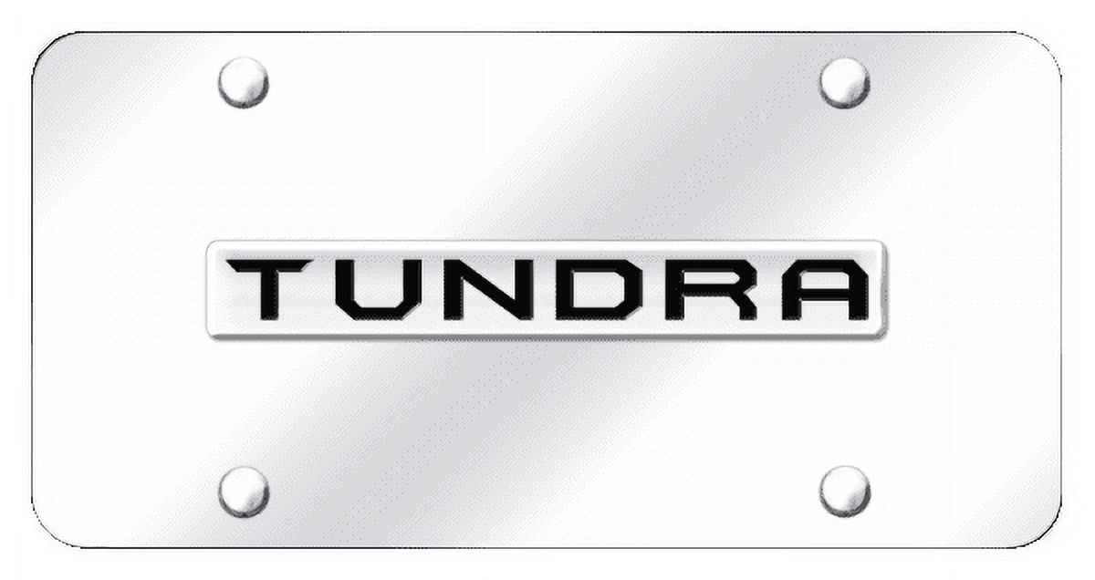Toyota Tundra Chrome Name Emblem Logo on Chrome License Plate Official ...