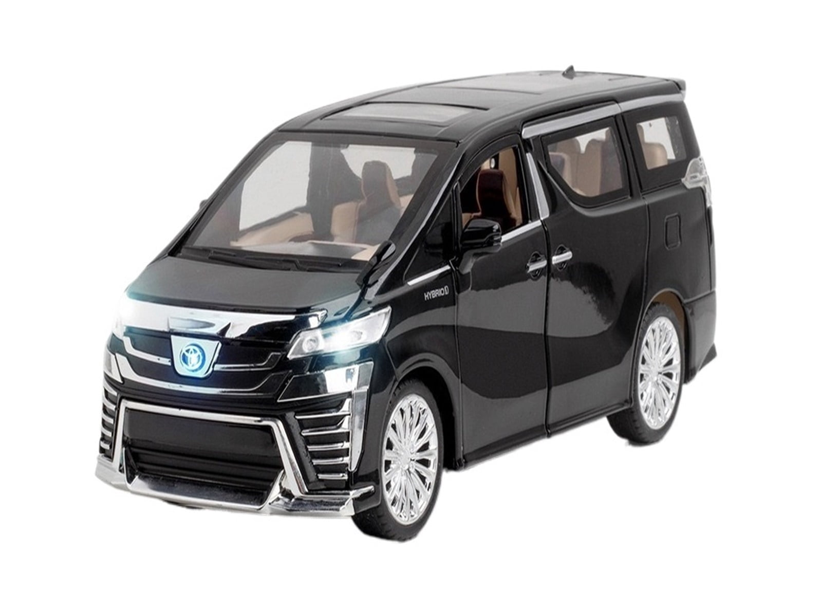 Toyota Vellfire Miniature Metal Car with Light and Sound 1/24 - Walmart.com