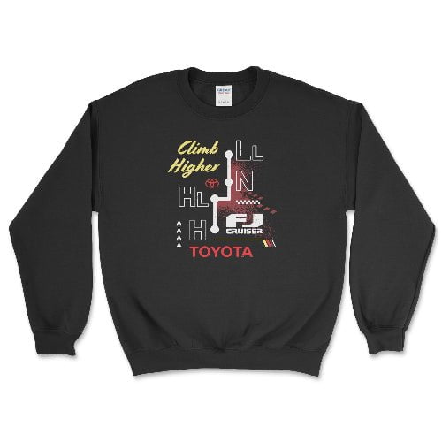 Toyota Vintage FJ Cruiser Sweatshirt-4x4 Off Road Merch - Walmart.com