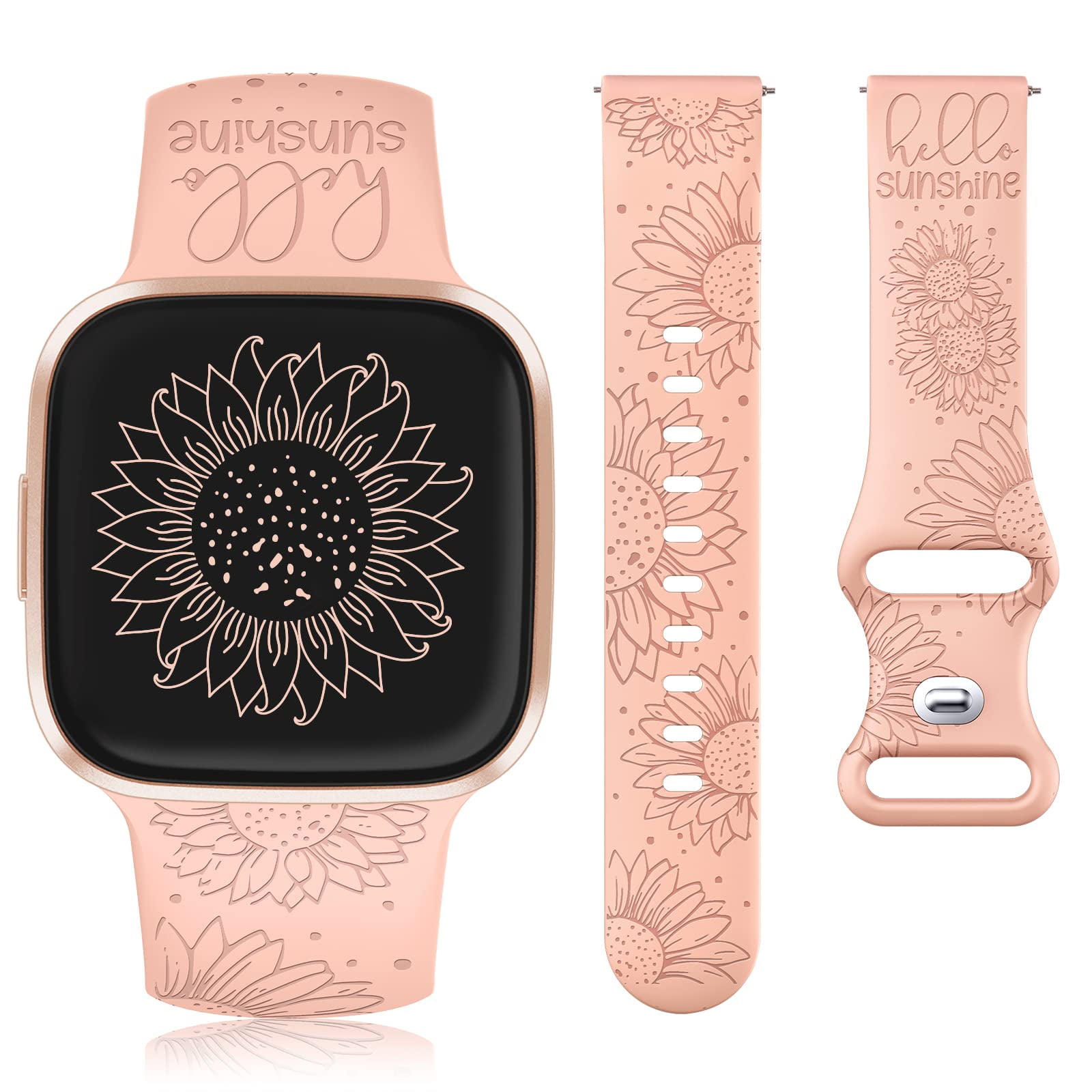 Toyouths Engraved Band Compatible with Versa 2 Band/Versa Lite/Versa ...