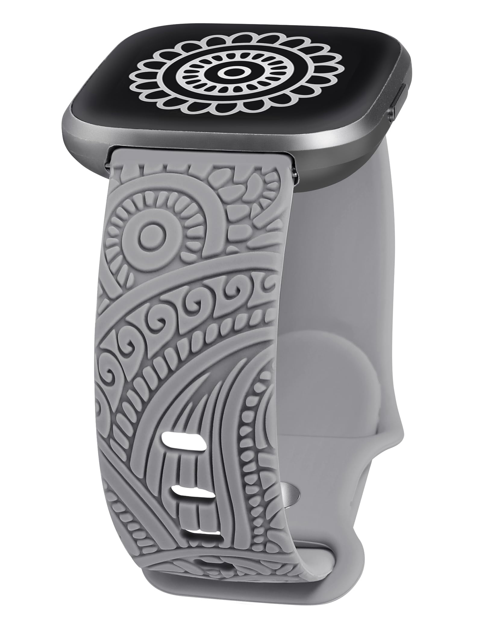 Toyouths Floral Engraved Compatible with Versa 2/Versa/Versa Lite Watch ...