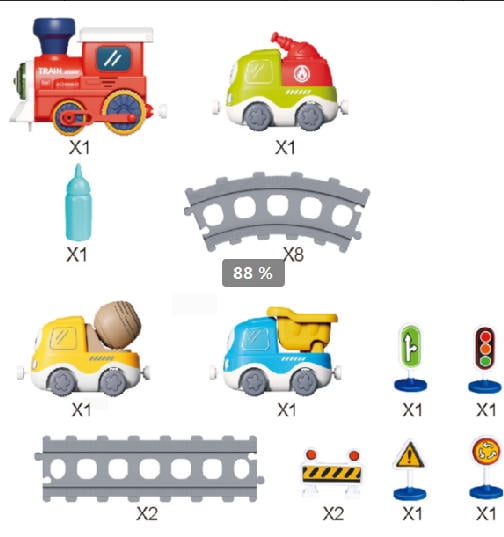 Toys for 1 2 3 Year Old Boys Girls, Train Set Toy Cars for Toddlers ...
