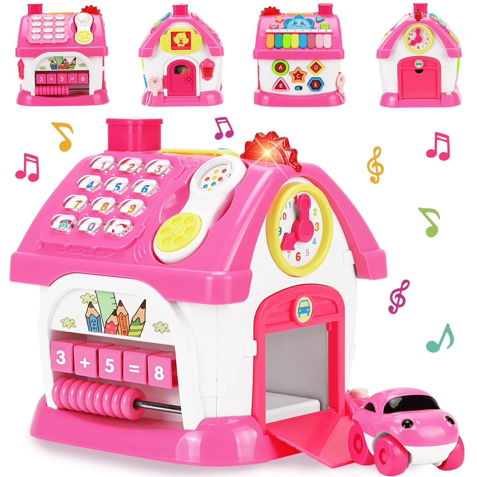 Toys for 1+ Year Old Girl Gifts: Montessori Musical Toddler Toys Age 1 ...