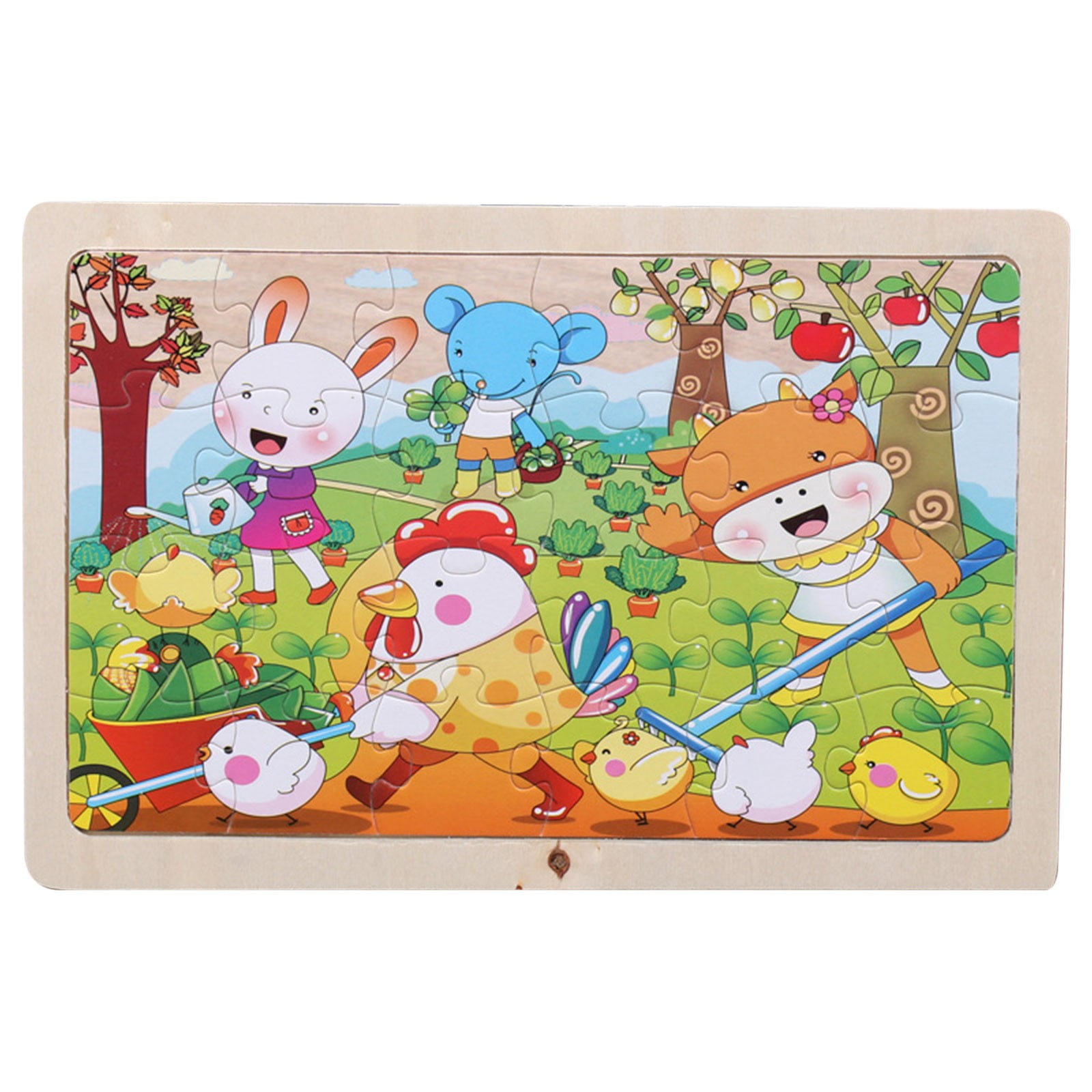 Toys 50% Off Clear! Puzzles for Kids Ages 3-5, 24 Piece Colorful Wooden ...