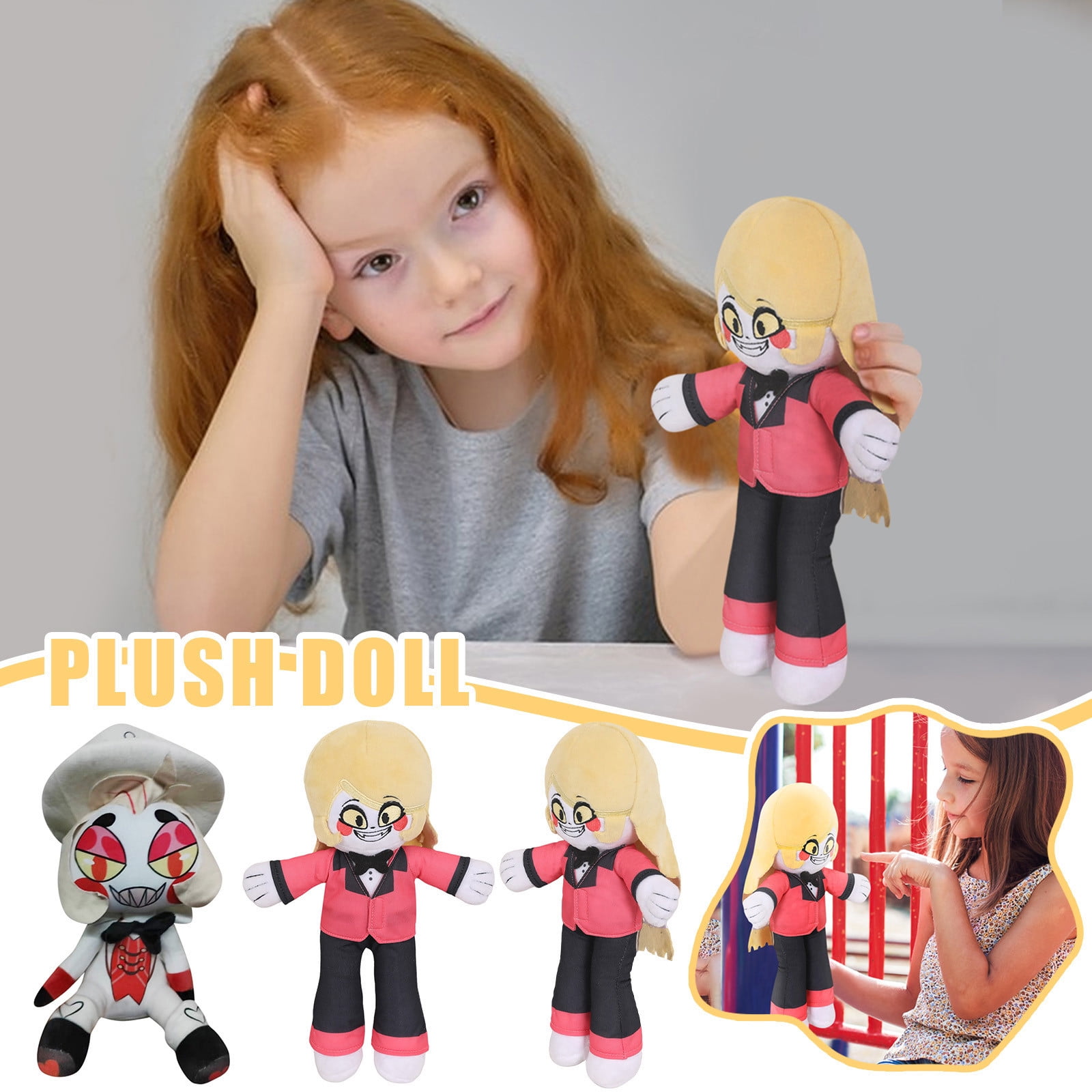 Toys for Ages 8-13 2024 Haz-bin Hotel Plush, Alas-tor Plushies Toy for ...