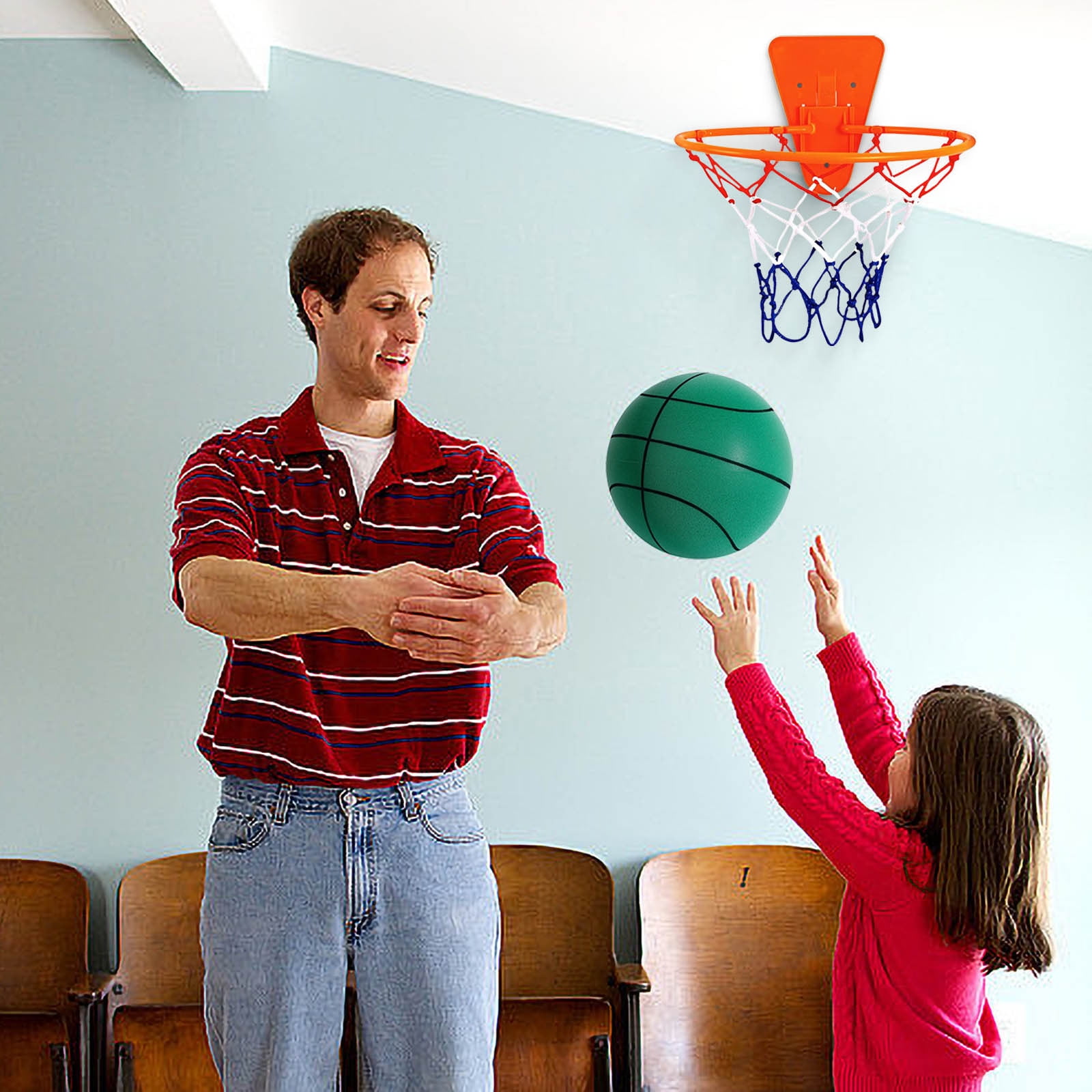 Toys for Ages 8-13 Indoor Basketball Hoop for Kids, Silent Basketball ...