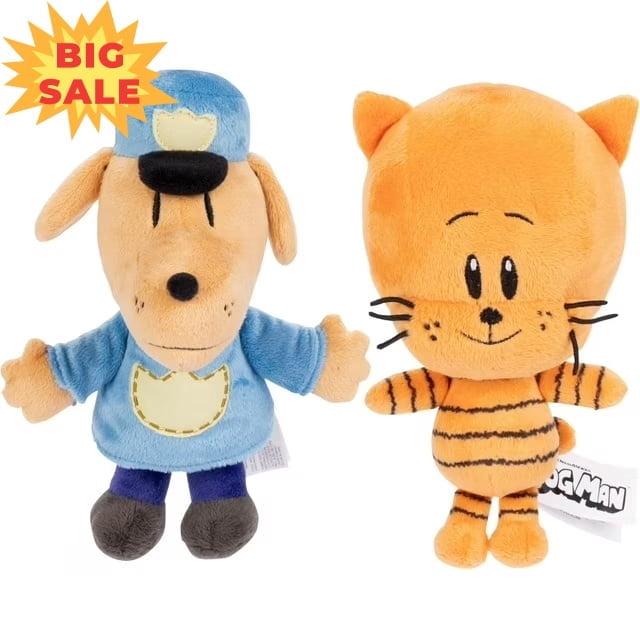 Toys For Boys Dog Man Movie Dog Man Plush Clearance! 2 Pack Dog Man ...