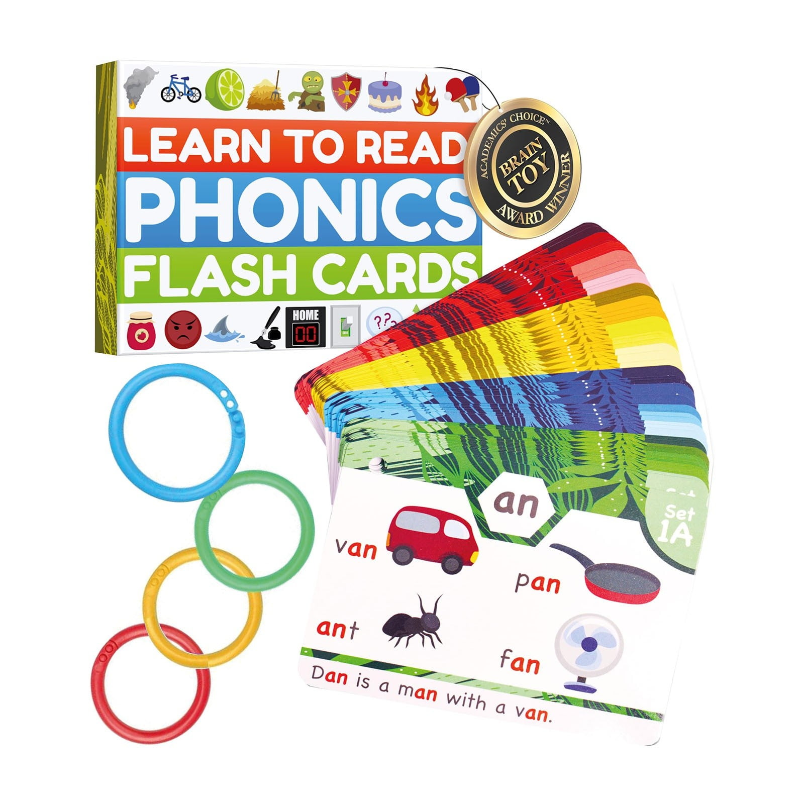 Toys for Boys Phonics Flash Cards Learn To Read In 20 Stages Digraphs ...