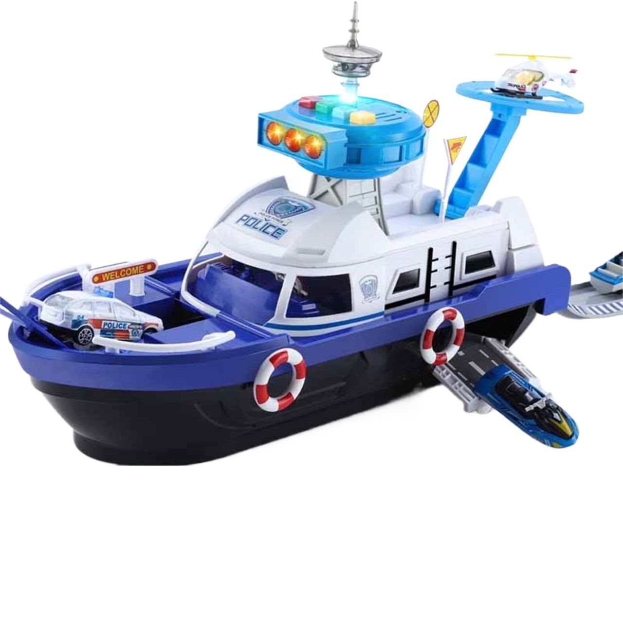 Toys Children's Toy Ship Model Can Accommodate Various Alloy Car ...