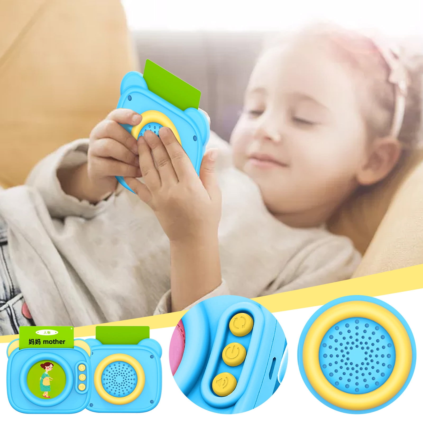 Toys Clearance 2023! CWCWFHZH 112pcs Talking Card Reading Learning Toys Early Education Machine ...