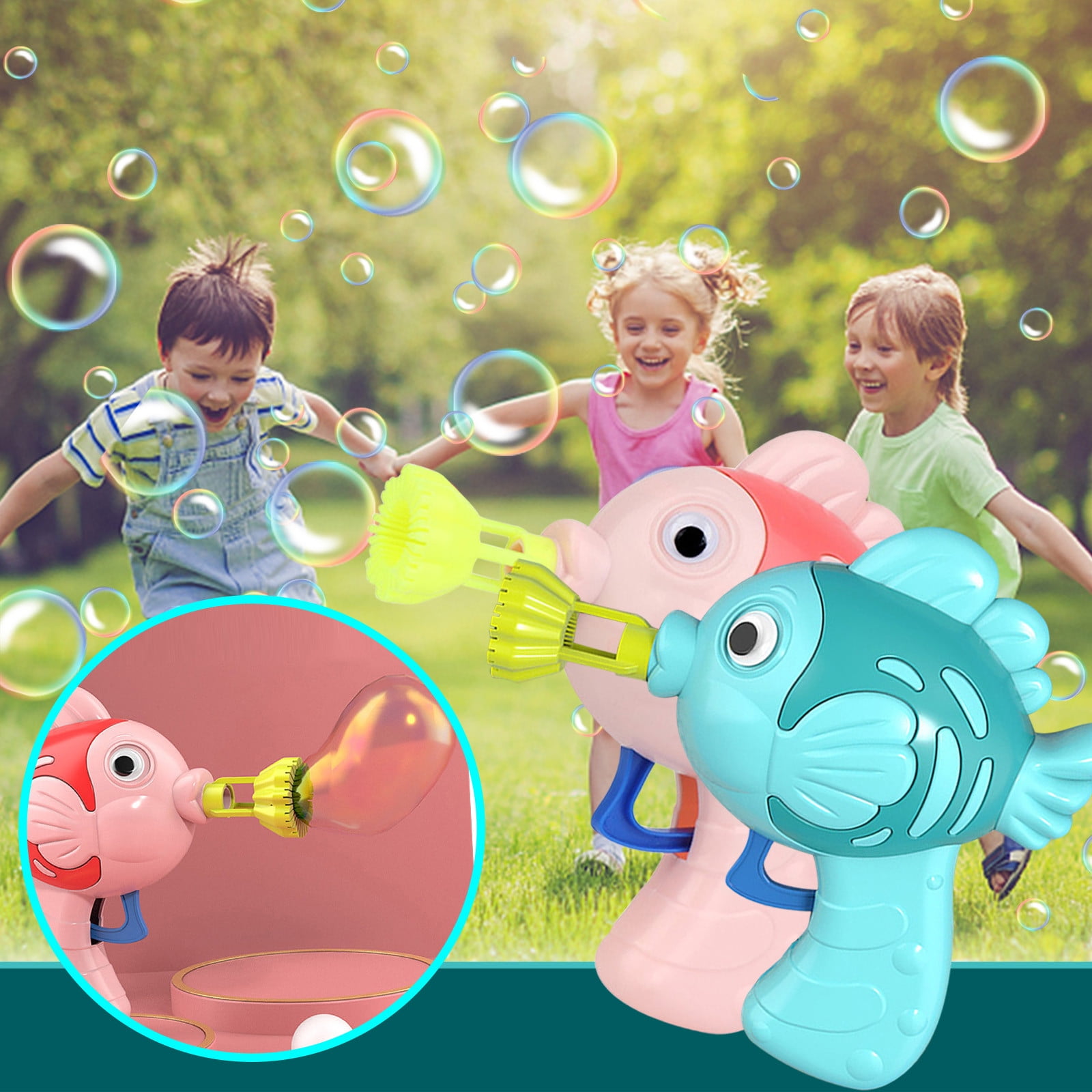 Toys Clearance 2023! CWCWFHZH Fish Bubble Blower Bubble Toys Inertial ...