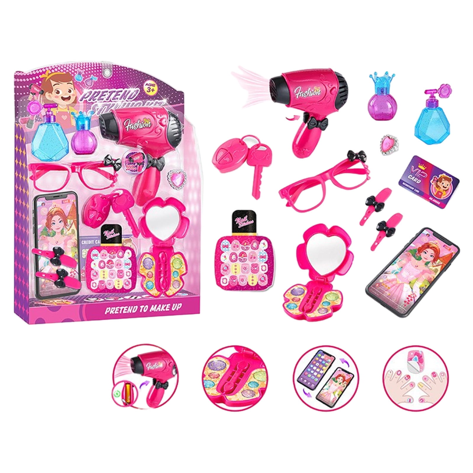 Toys Clearance 2023! CWCWFHZH Hair Salon Toys for Girls Play House ...