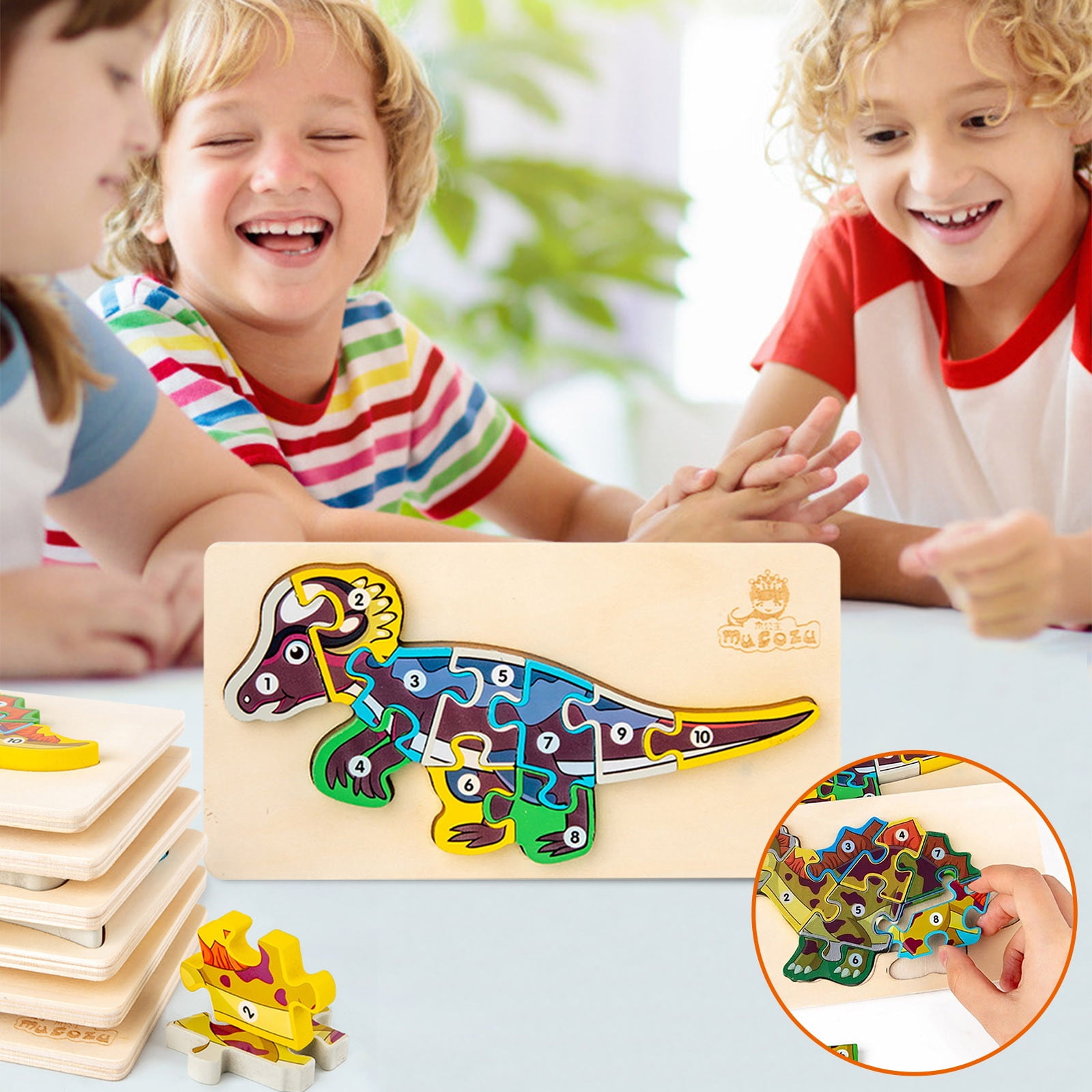 Toys Clearance 2023! CWCWFHZH Wooden Puzzles for Toddlers 1 2 3 Years ...