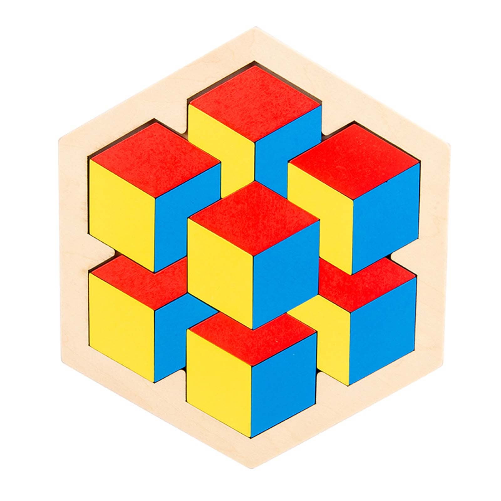 Toys Clearance 2023! CWCWFHZH Wooden Toy Puzzle Honeycomb Kindergarten ...