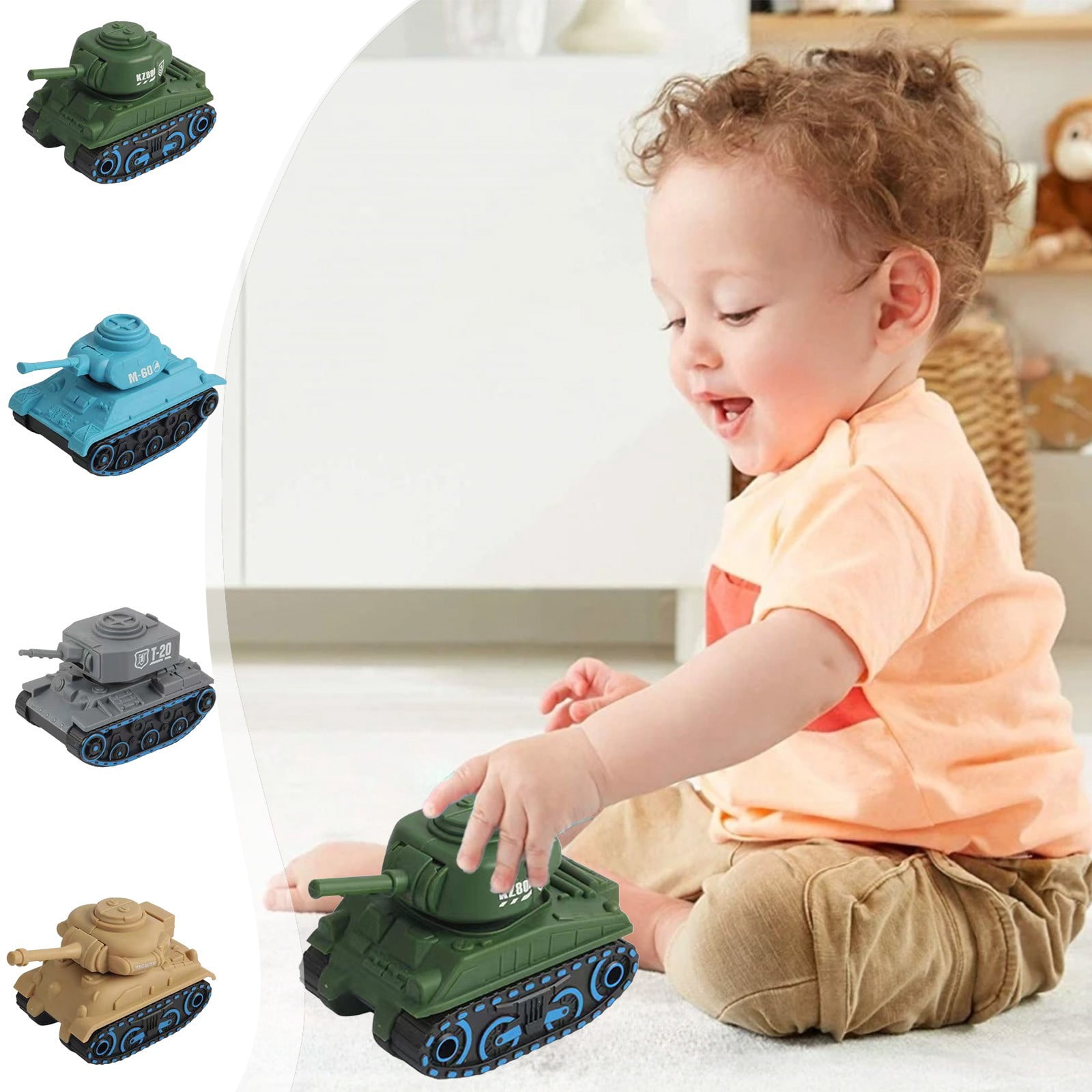 Toys Clearance! DIVVce Mini Tank Pull Back Tank Model Toy Military Toy ...